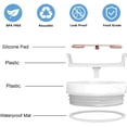 40oz Tumbler Lids Replacement for Stanley Cup,Replacement Spill Proof ...