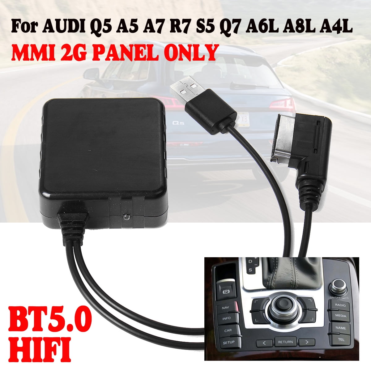 MMI 2G AUX Cable Adapter For AUDI Q5 A5 A7 R7 S5 Q7 A6L A8L A4L NZ ...