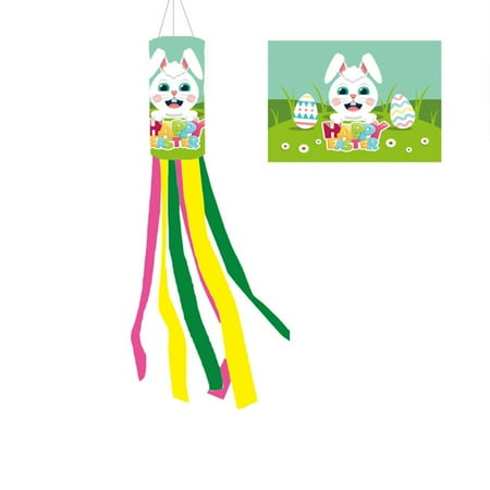 relayinert Easter Windsock Outdoor DIY Scene Layout Holiday Ornament ...