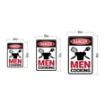 Portrait Round Plus Danger Men Cooking (Kitchen) Wall or Door Sign ...