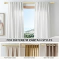 Fuliko Curtain Rod for 28 to 48 Inches, 1-Inch Diameter Window Drapery ...