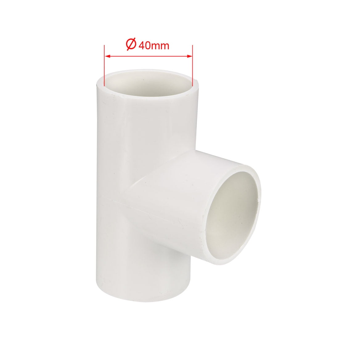 40mm Slip Tee PVC Pipe Fitting T-Shaped Coupling Connector | Walmart Canada