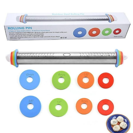 Zk-rolling Pin - Stainless Steel Rolling Pin 17 Inch Adjustable Rolling ...