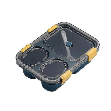 3 Grids Bento Box Adult Portable Lunch Box Leakproof Bento Box With Me ...