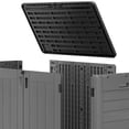 Dextrus 30 CuFt Horizontal Resin Storage Shed with Shelf, Waterproof ...