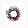 Cheapark Star Berry Wreath Patriotic Door Garland Hanging Ornament ...