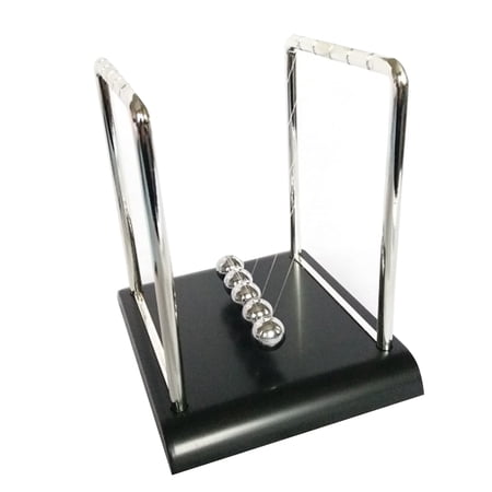 Newton desk toy Newton's Cradle Art in Motion Desk Toy (Black+Silver ...