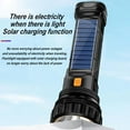 Solar/Rechargeable Multi Function 1000 Lumens LED Flashlight, with ...