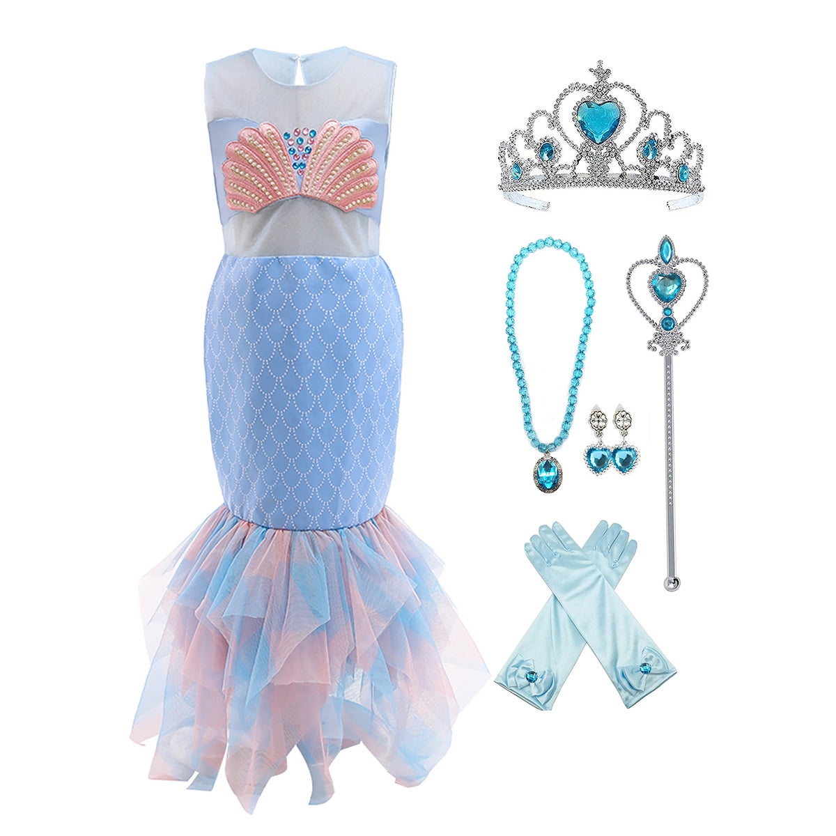 Click here for Hawee Mermaid Costume For Girl Carnival Outfits Pr... prices