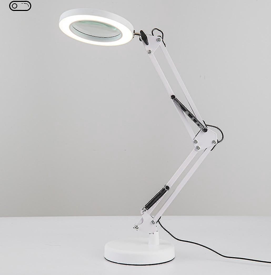 Lupa 10x con luz y 3 modos de color Lámpara de escritorio con lupa ...