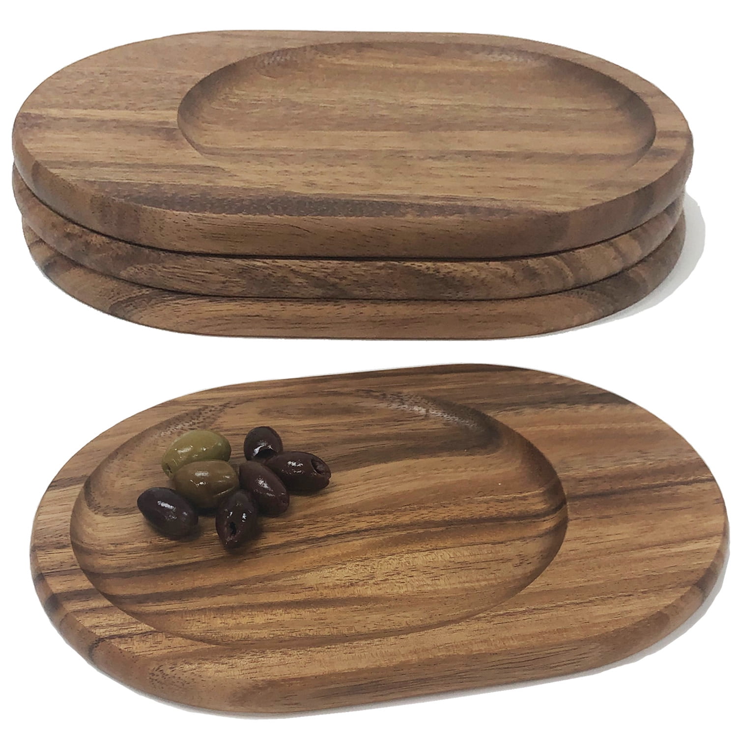 Serving Trays - Cocktail Individual Serving Trays - Set of 4 - Walmart ...