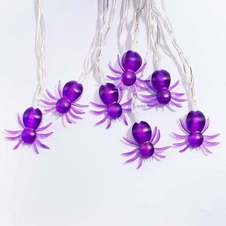 (2Pack) Halloween Spider String Lights Halloween Decorations Total 60 ...