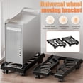 Under Desk CPU Holder PC Floor Cart fits Most PC, Adjustable Mobile CPU ...