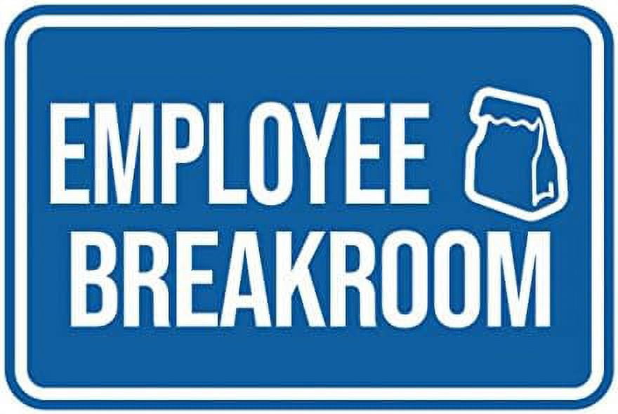 Classic Framed Employee Breakroom Sign (Blue) - Small - Walmart.com
