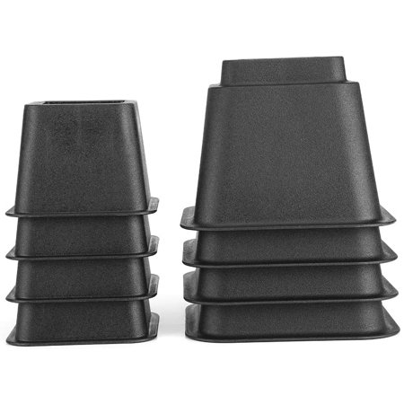 Bed Risers Set, 8pcs Chair Furniture Lift Blocks Height Adjustable ...