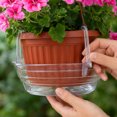 Hanging Basket Water Catcher – 8 Inch Plant Saucers for Outdoors, Round ...