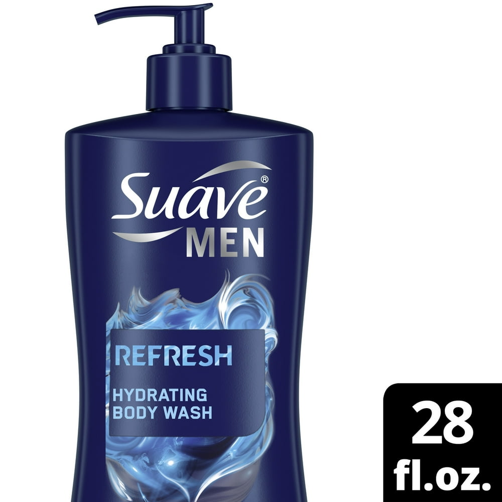 Suave Men Body Wash Refresh 28 oz - Walmart.com - Walmart.com