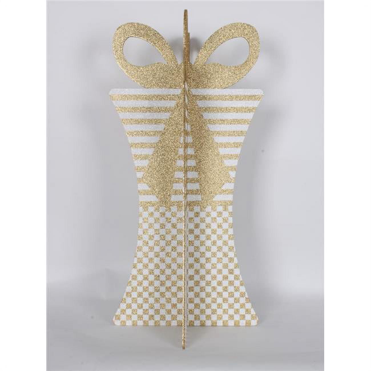 Winterland WL-3D-GIFT-21-PUGO 21 in. Purple & Gold Gift Box - Walmart.com