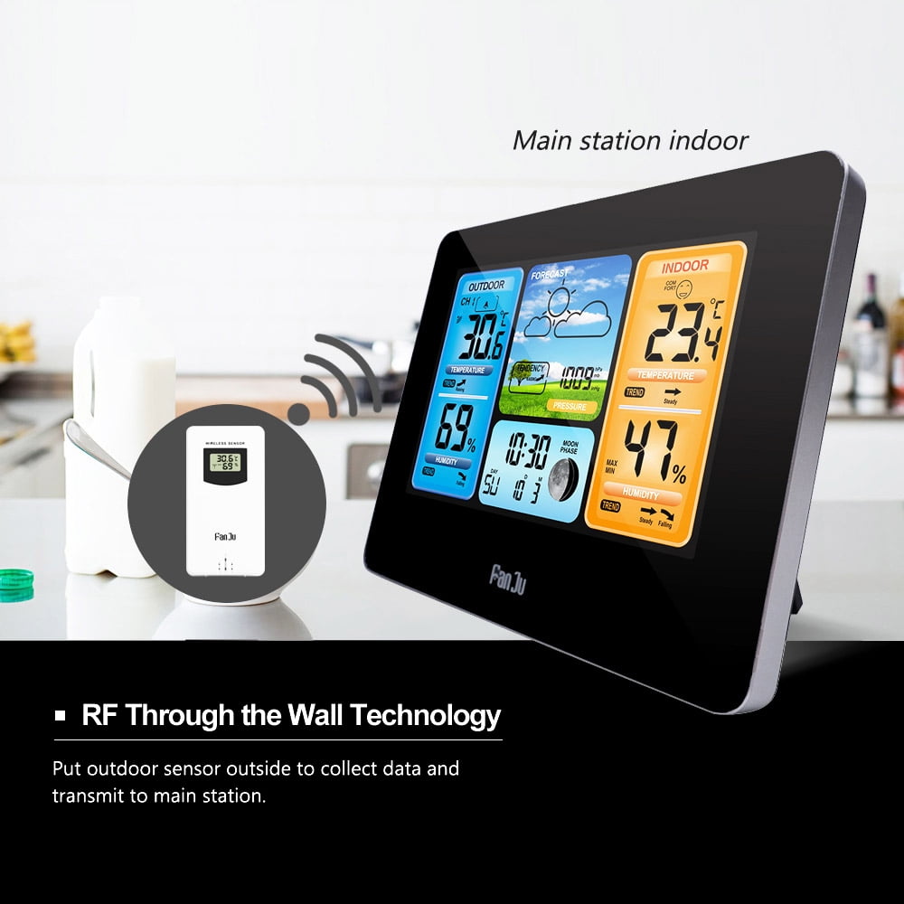 Click here for Fanju Weather Clock with Outdoor Usb Indoor Outdoo... prices