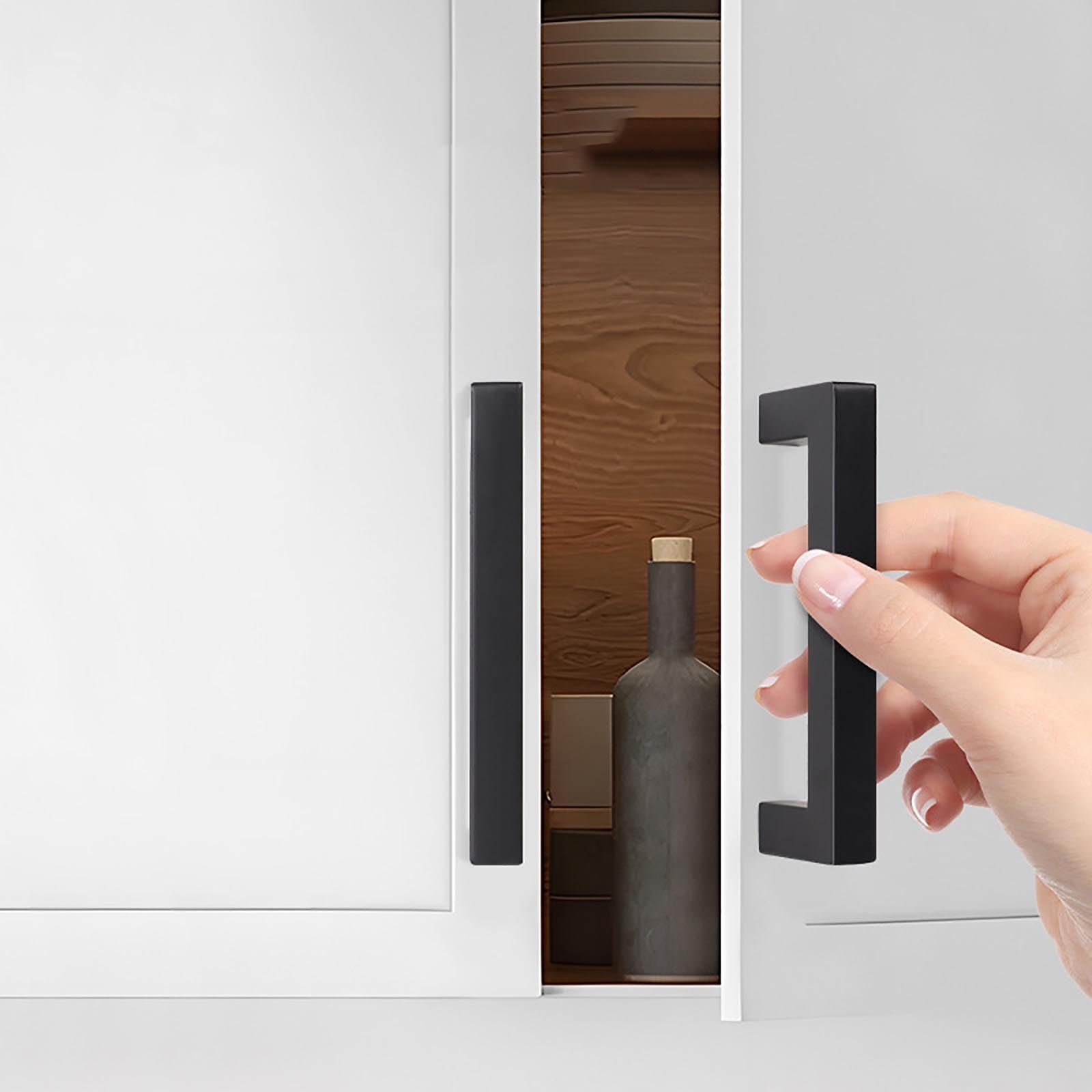 Click here for Lpsstore 5 Piece Cabinet Handle Black Cabinet Hand... prices