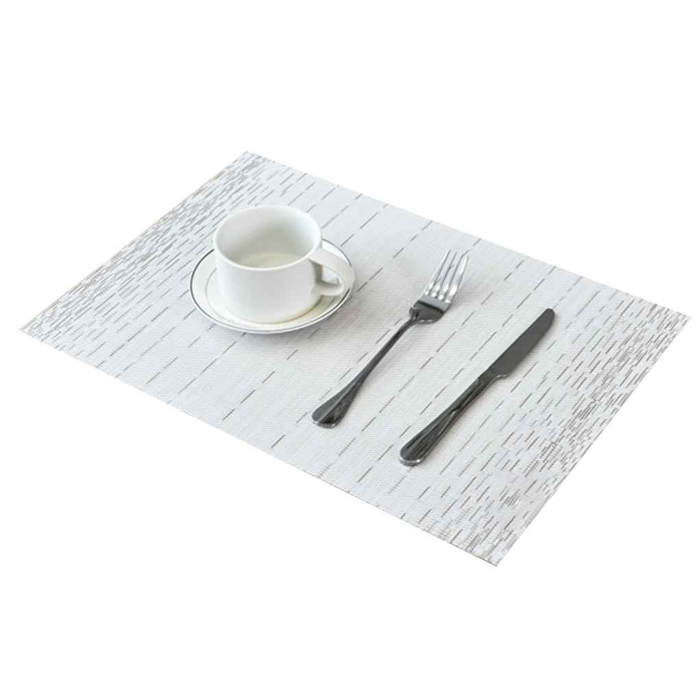 PVC Simple Style Western Food Table Mat Thermal Insulation Placemat ...