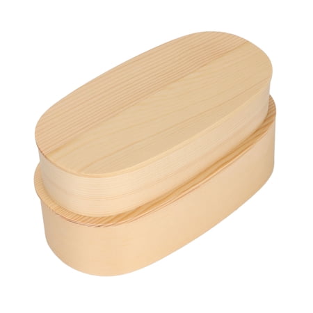 Lunch Boxes, Wooden Bento Boxes Japanese Style Double Wood Bento Lunch ...