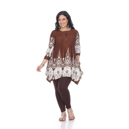 Kid All over again - PS1326-43-2XL Womens Plus Size Dulce Tunic Top ...