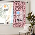 Brown and Pink Leopard Print Blackout Curtains,Triple Weaved Fabric ...