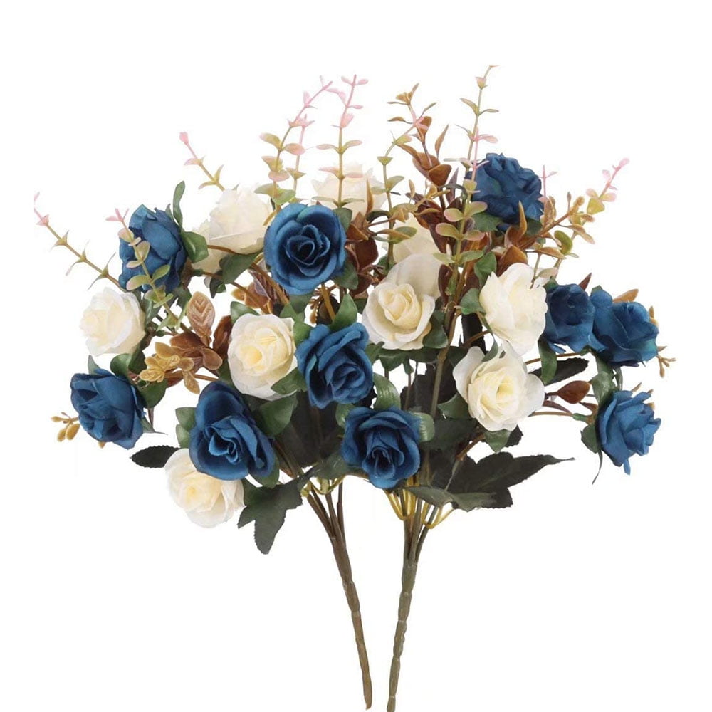 Artificial Flowers,2 Packs of Artificial Roses.24 Little Rose Silk ...