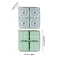 4 Chamber 3D Crystal Square Ice Cube Tray,2-Inch Large Silicone Ice ...