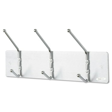 Safco, Saf4205Sl, Wall Mounted Metal Coat Racks, 1 / Each, Silver ...