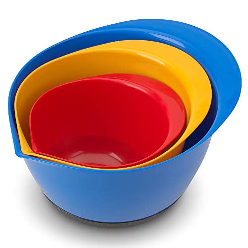 Good Cook 3 Piece Touch Non-Slip Mixing Bowl Set, Multicolor | Walmart ...
