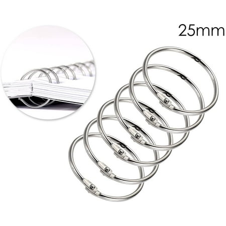 DS. DISTINCTIVE STYLE Metal Binder Rings Round Binding Rings Set in 20 ...