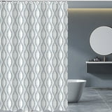 Fabric Shower Curtain Dots of Ripples, Bathroom Shower Curtain Blue Dot Design - Walmart.com