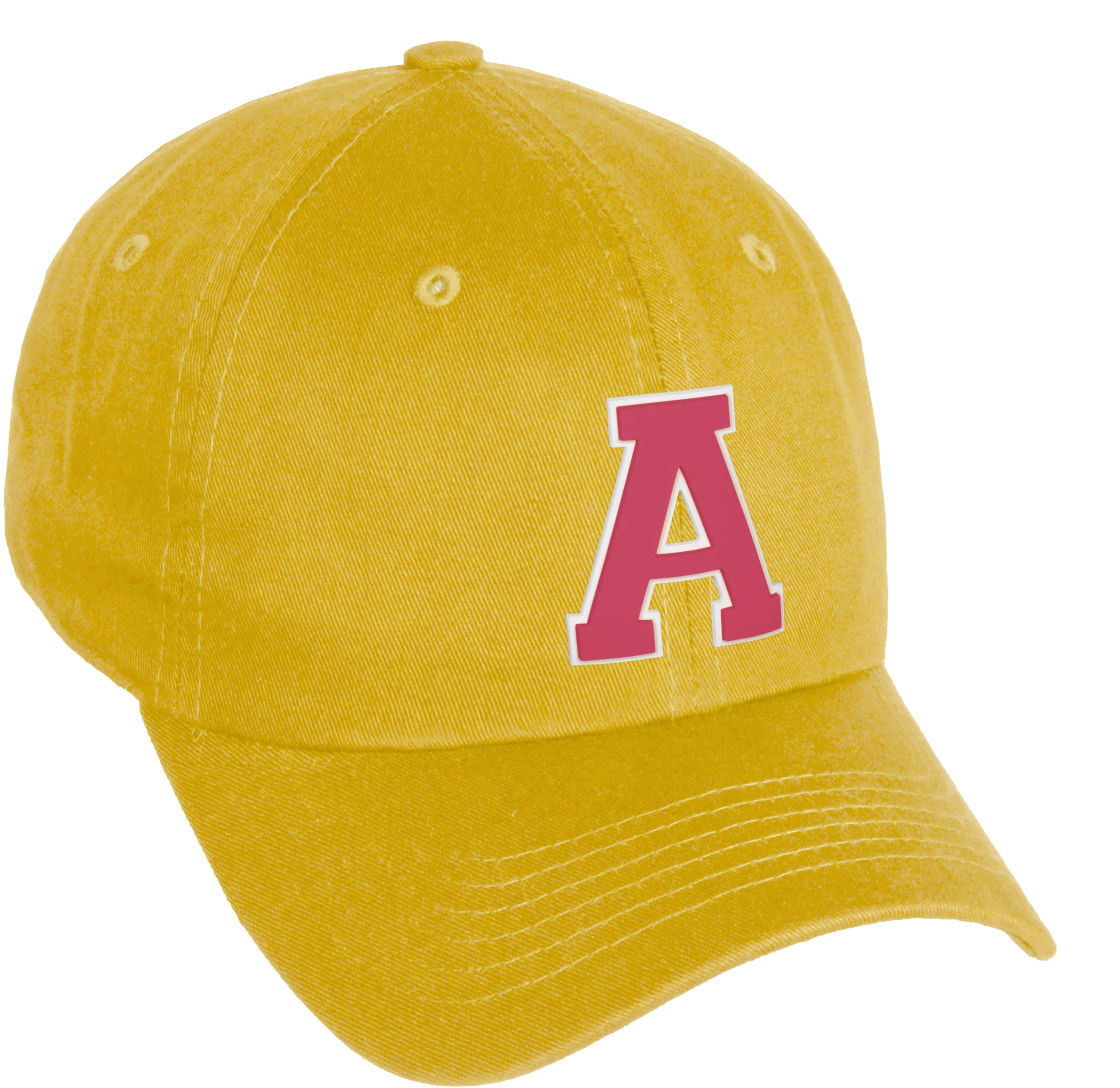 Daxton Classic 3D Varsity White Rose Initial Letters Baseball Dad Hat ...