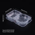 Double Compartment Condiment Containers with Lids, 2 Compartment Snack ...