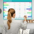 YOFOKO 2025 Wall Mounted Erasable English Calendar Planner - Reusable ...
