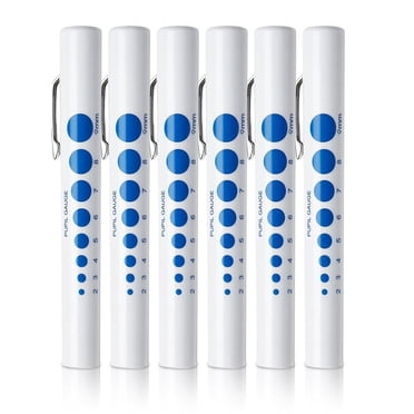 LED Pen Light with Pupil Gauge for Medical Professionals, Colors: Black ...