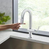 Grohe 30 378 Defined 1.75 GPM Single Hole Pull Down Bar Faucet - Chrome ...