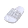 BRGZLK Kids Girls Slides Stylish Rhinestone Glitter Lightweight ...