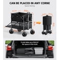 Mastgoal Utility Hand Pulling Wagon, Large Cargo Capacity, Foldable ...