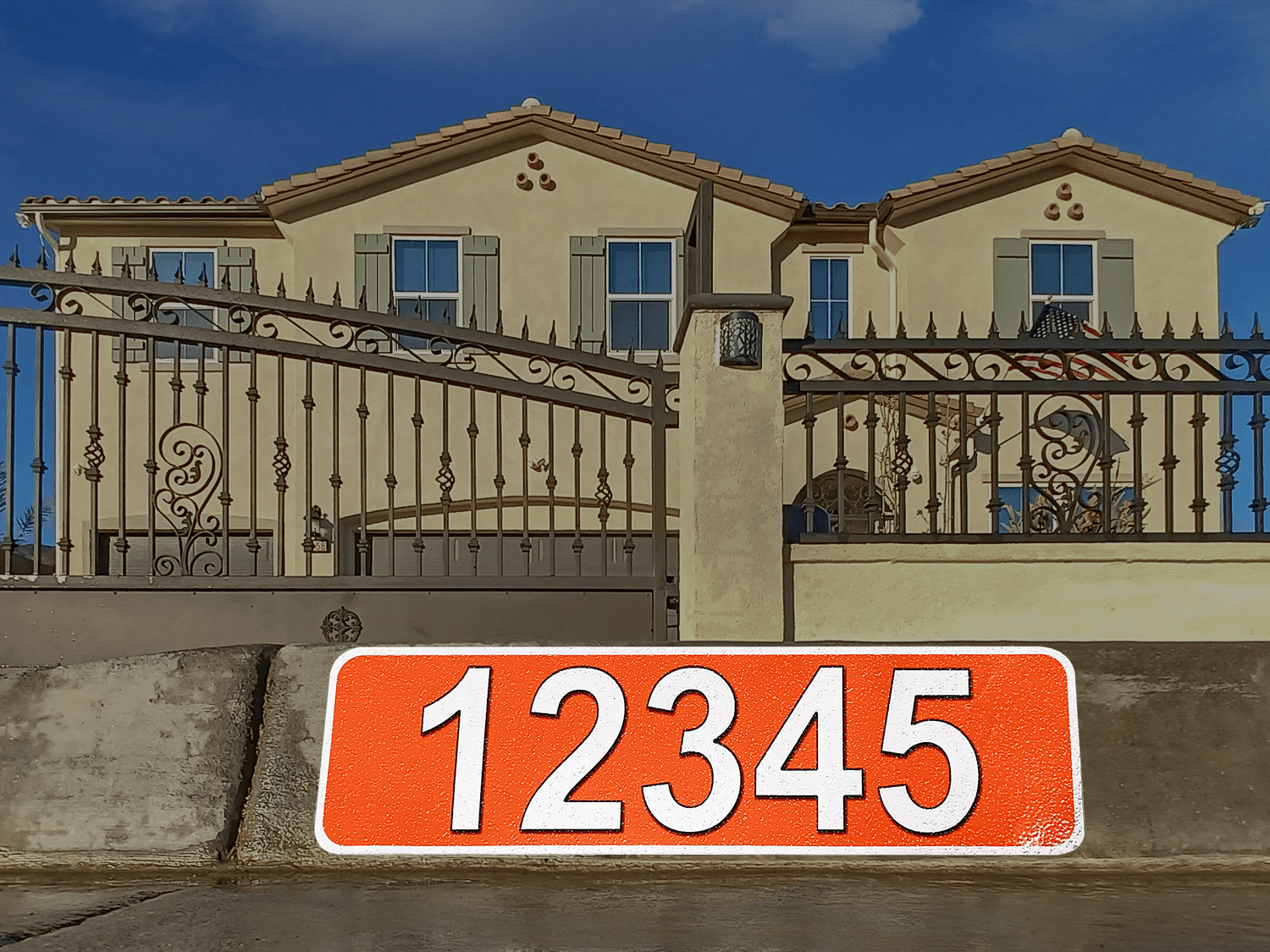 Curb-N-Sign Customized Assorted Colors Curb Sticker, 12 Month Warranty ...