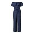 Manxivoo Denim Jumpsuit for Women Jumpsuits Off Shoulder Look Playsuits ...