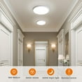LIDUI-Flush Mount Ceiling Light Fixture with Remote Control, Nightlight ...