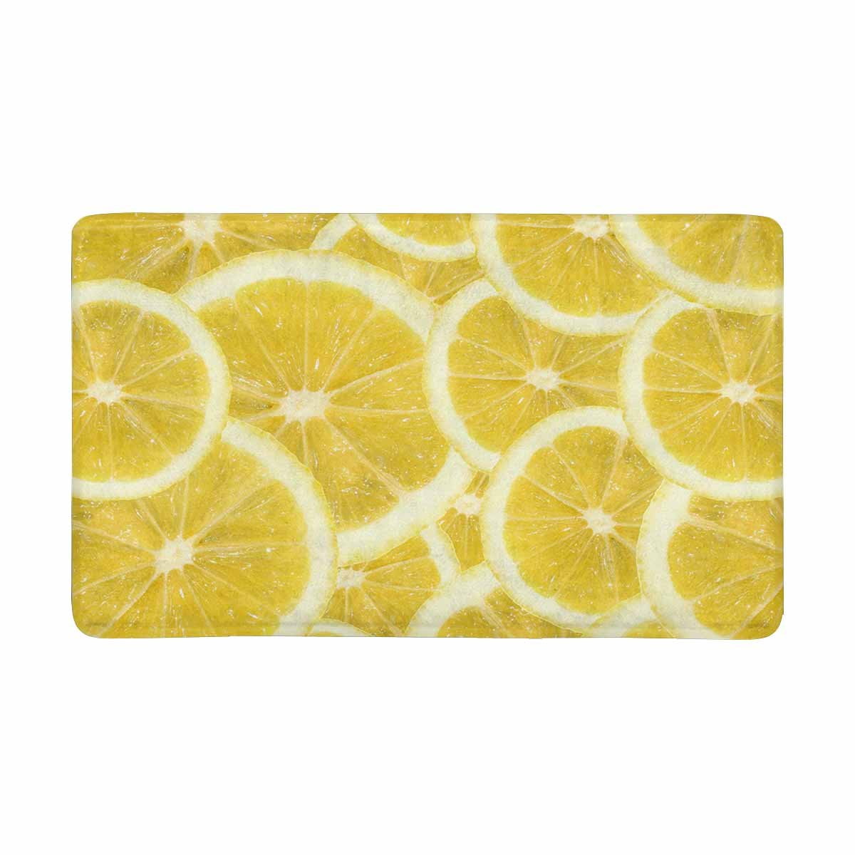 MKHERT Funny Fresh Yellow Lemon Juicy Fruit Doormat Rug Home Decor ...