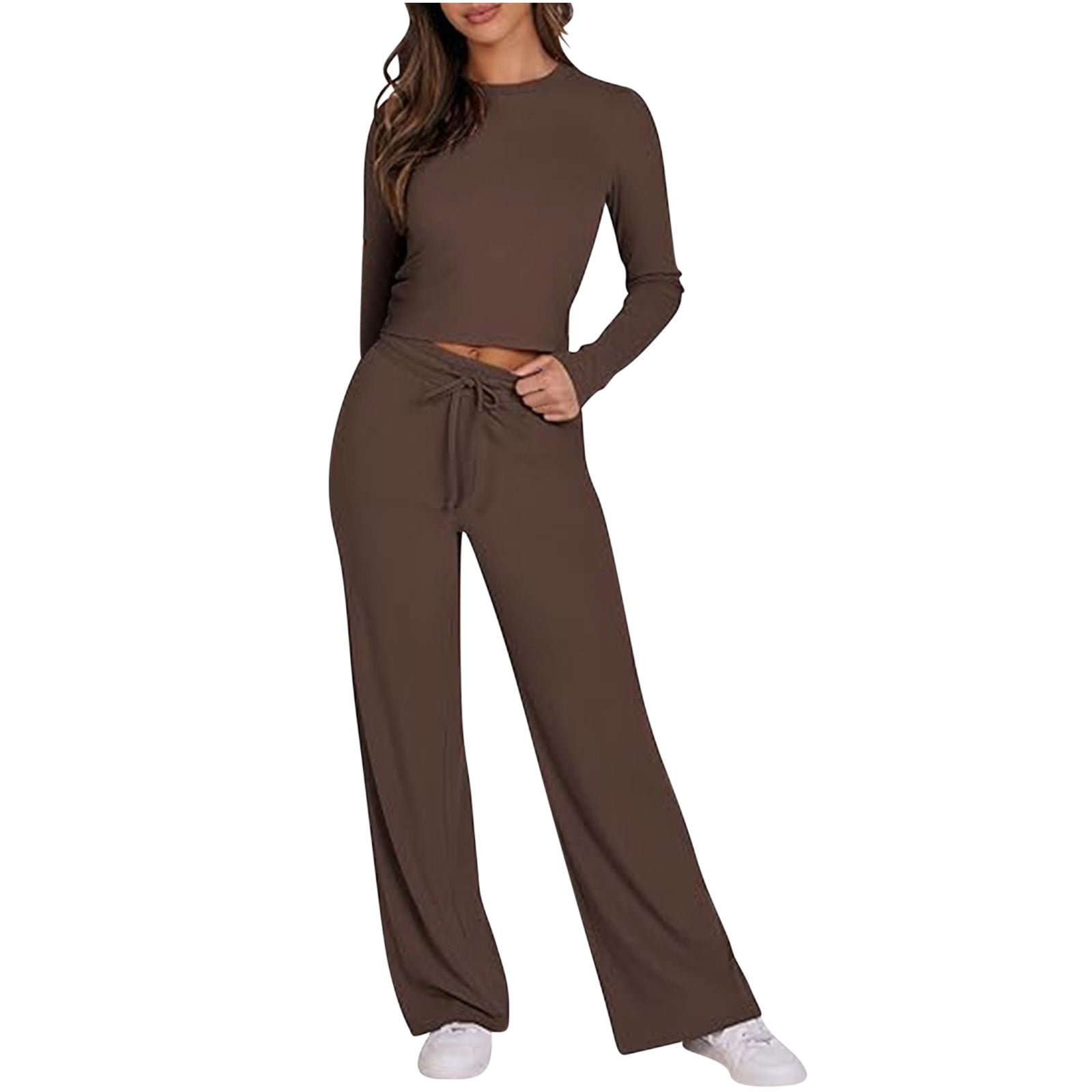 Click here for Erwazi Lounge Sets For Women Long Sleeve Ribbed Kn... prices