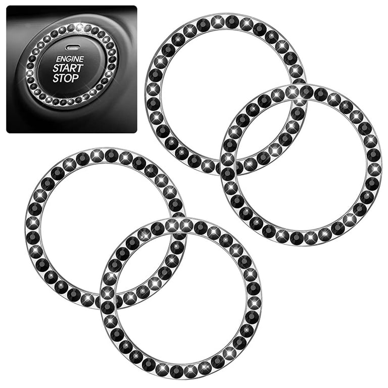 Engine Start Button Decals 2 Pcs Crystal Rhinestone – Bling Ignition ...