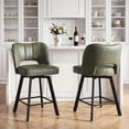Romorgniz Bar Stool with Back Set of 2, Counter Height Bar Stools with ...
