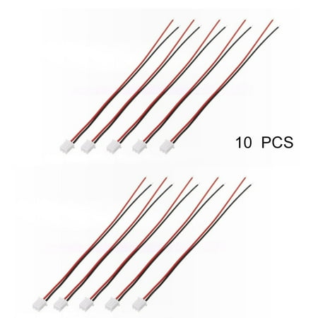 10 Sets Mini Micro JST XH2.54mm 2-Pin Connector Plug With Wires Cables ...