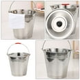 BESTYASH Portable Metal Bucket with Lid Strong Corrosion Resistant ...